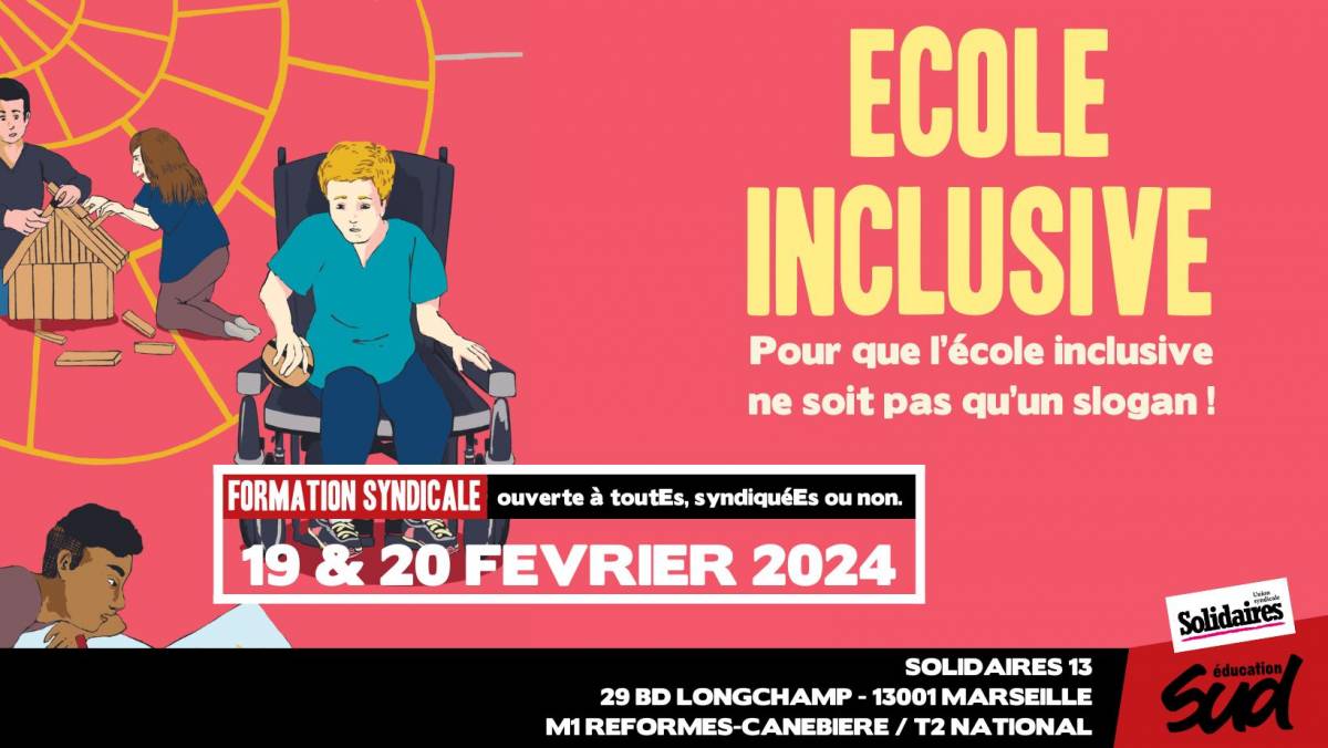 [COMPLET] Stage syndical: Pour que l'école inclusive ne soit pas qu'un slogan! - SUD éducation ...